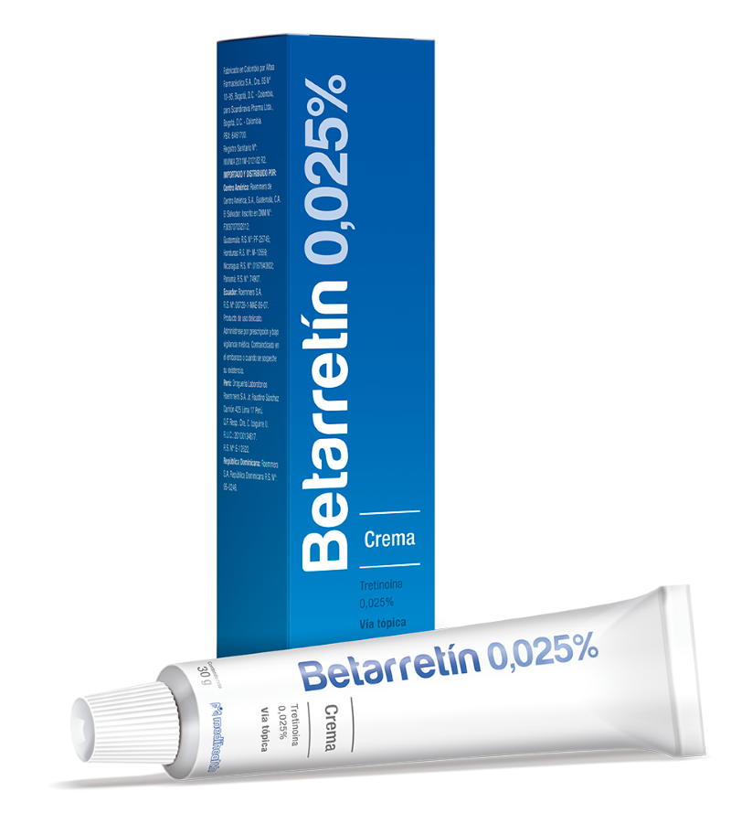 Betarretin Crema Tretinoina 0.025% Medihealth – Glow Skincare