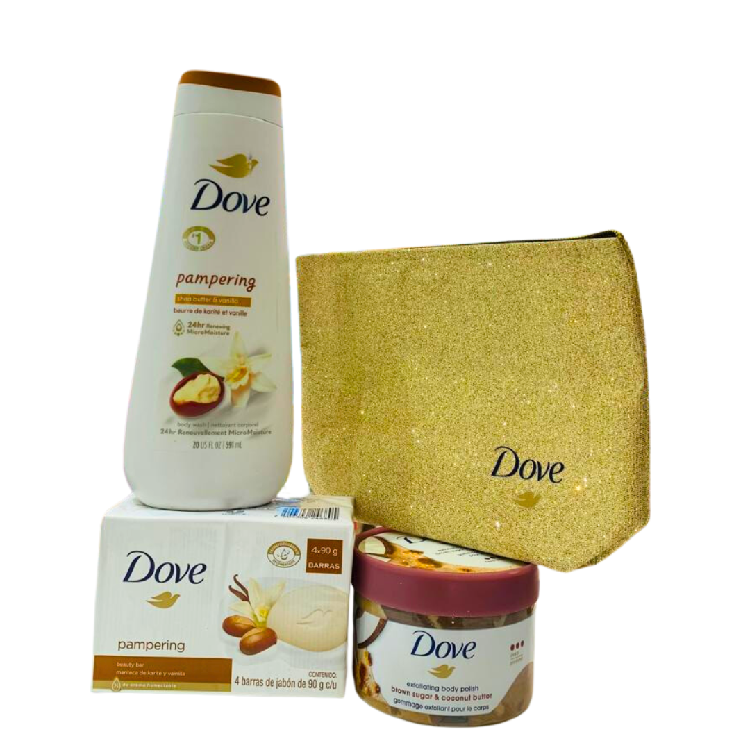 Set Body Scrub Brown Sugar & Coconut Butter Dove – Glow Skincare