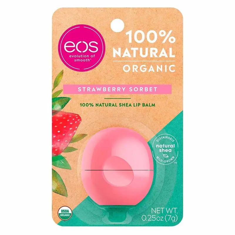 Balsamo Labial Strawberry Sorbet EOS – Glow Skincare